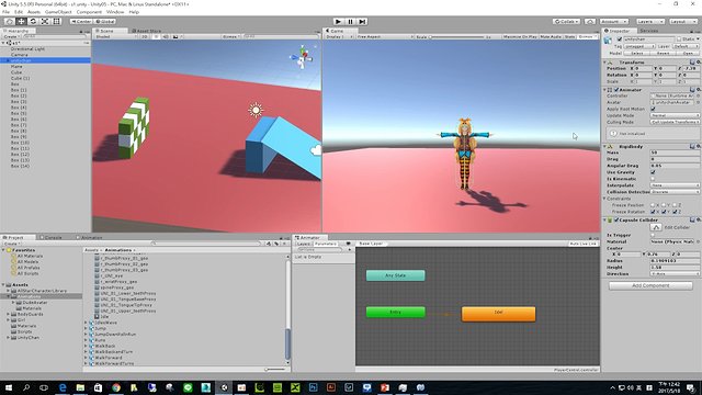 Unity-35-動畫控制器使用1 - 虛擬實境 | 健行科技大學eclass易課平台