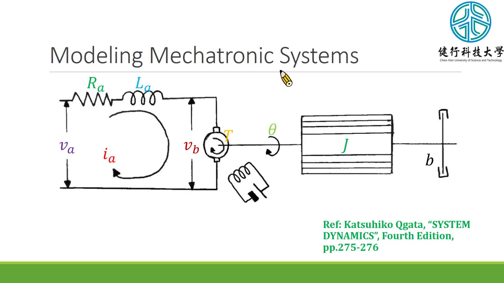 Modeling Mechatronic Systems - 系統動態學與實務應用 | 健行科技大學eclass易課平台