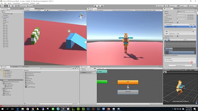 Unity-36-動畫控制器使用2 - 虛擬實境 | 健行科技大學eclass易課平台