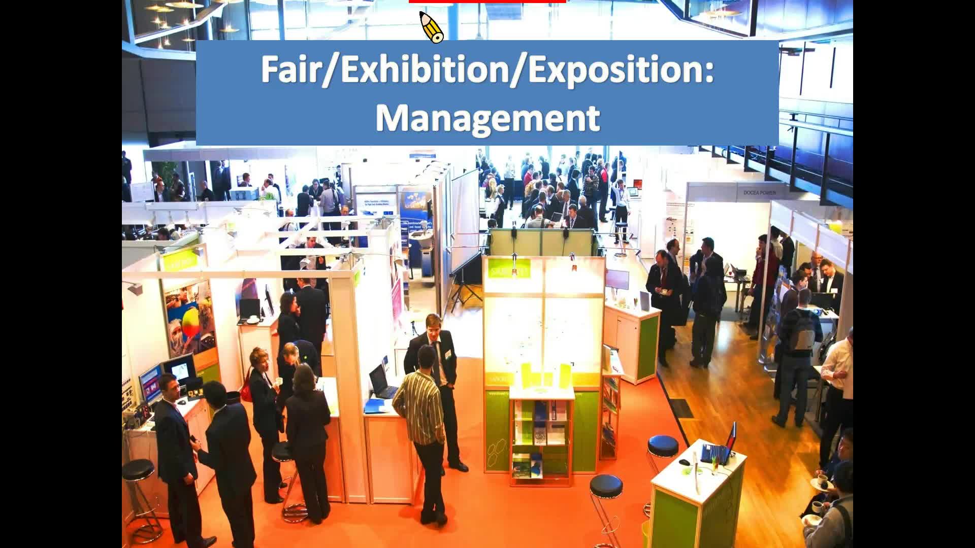 Exhibition Management 展覽管理1 - 會展實務英文 | 健行科技大學eclass易課平台