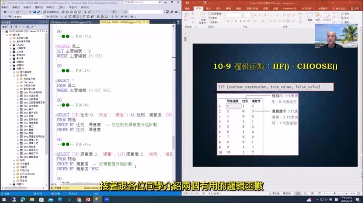 Chap10_邏輯函數(IIF、CHOOSE)、排序函數(ROW_NUMBER、RANK、DENSE_RANK) - 網站資料庫管理 | 健行科技大學eclass易課平台